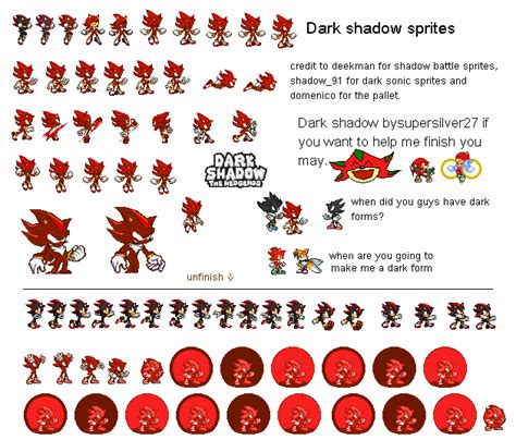Dark Shadow Sprites V 1 By Baysenahiru427 On Deviantart