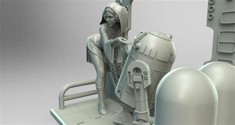 Star Wars Princess Leia 3d Print Stl File Etsy Canada