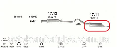 Купить Глушитель OPEL CORSA A 1.2/1.2i (1196 см3) (1990 - 1993 гг ...
