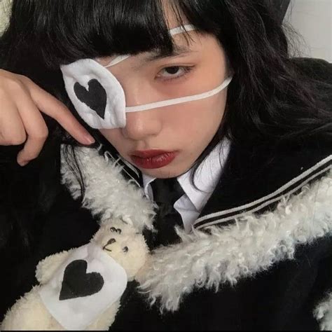 𝗧𝗘𝗧𝗘𝗦𝗙𝗔𝗘𝗥𝗬 Harajuku Kawaii Eyepatch Emo Girls