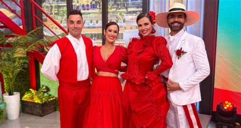 Conductores de “Arriba Mi Gente” se visten de rojo y blanco