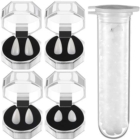 Buy Zeacct 5 Pieces Vampire Fangs Kit 4 Sizes Custom Fangs Vampire