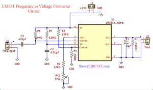 Frequency To Voltage Converter Circuit Using LM331 IC