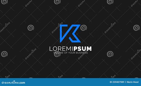 Initial Letter K Abstract Simple Minimal Modern Monogram Vector Logo