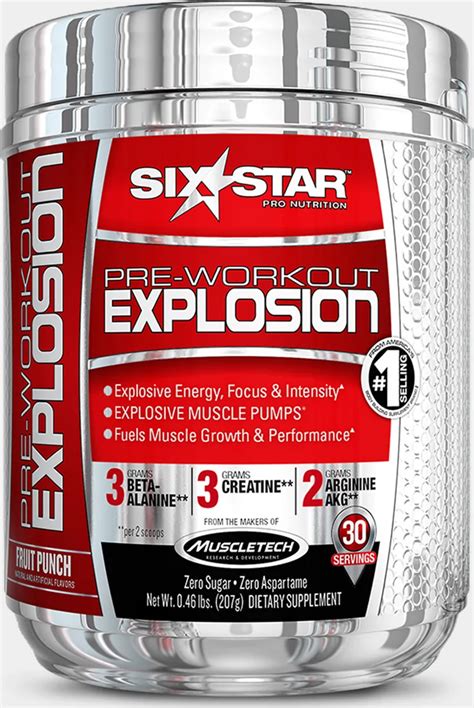 Six Star Pre Workout Explosion News And Prices At Priceplow