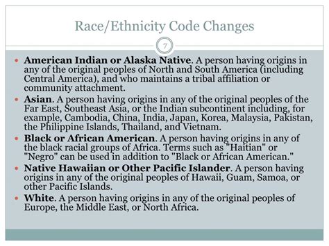 ppt demographic reporting the shift in race ethnicity codes