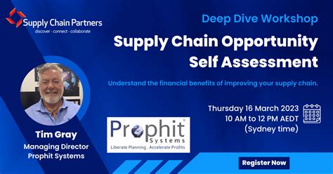 Supply Chain Opportunity Self Assessment Deep Dive Workshop By Supply