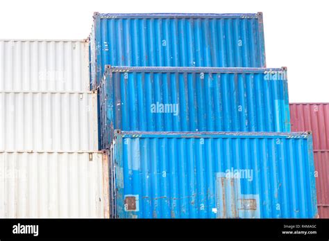 Cargo Containers Stack Stock Photo Alamy