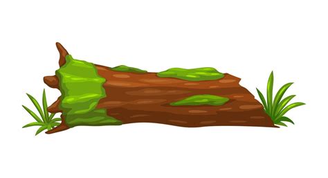 Tree Trunk Log Prehistoric Jungle Game Asset 51681623 Vector Art At