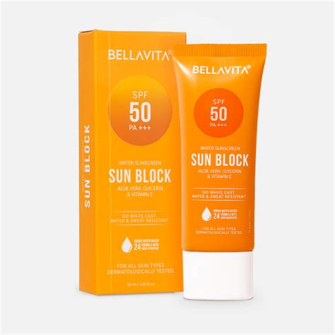 Water Based Sunscreen Spf 50 Pa Lightweight And Non Greasy
