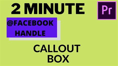 Premiere Pro Cc How To Make Animated Callout Text Box For Names
