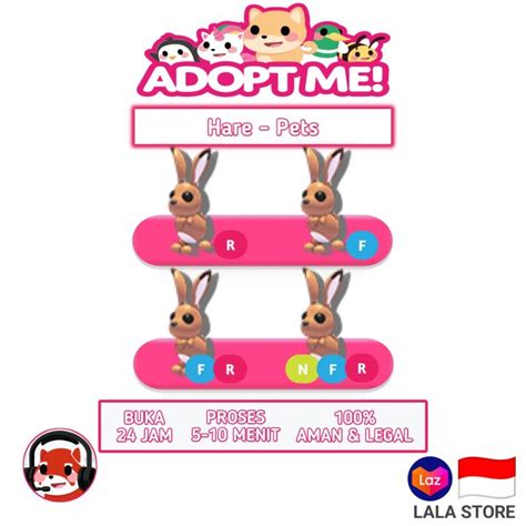 Adopt Me Hare Roblox Lazada Indonesia