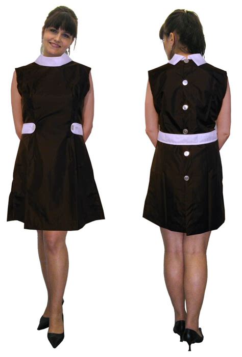 Blouse Nylon Kasack Kittel Kleid Schürze hinten geknöpft eBay