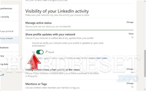 How To Turn On Notify Network With Updates On Linkedin How To