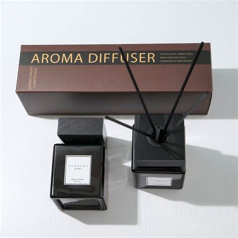 T Elegant Oil Based Aroma Perfume Reed Diffuser Wood Cover 150ml Furniture And Home Living