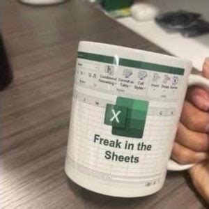Excell Freak In The Sheets Etsy