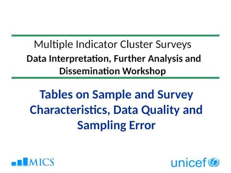Pptx Multiple Indicator Cluster Surveys Data Interpretation Further