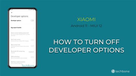 How To Turn Off Developer Options Xiaomi Android 11 MIUI 12 YouTube