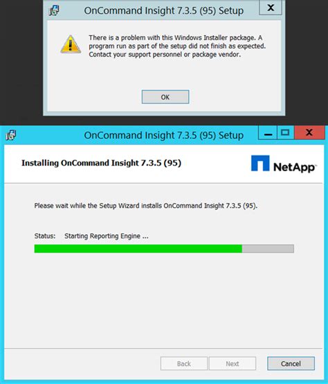 Oncommand Insight Data Warehouse 73x Install Fails Because 8dot3 Naming Convention Is Not