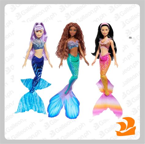 Mattel Disney The Little Mermaid Ariel Sisters Doll Set With 3 Fashion