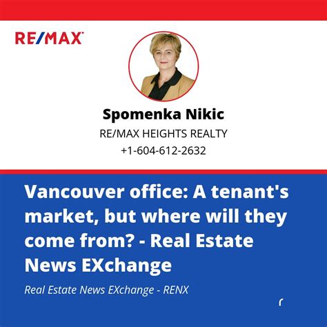 Spomenka Nikic On Linkedin Vancouver Office A Tenants Market But