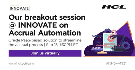 Hcltech On Linkedin Innovate21 Accrualautomation Oraclebyhcl
