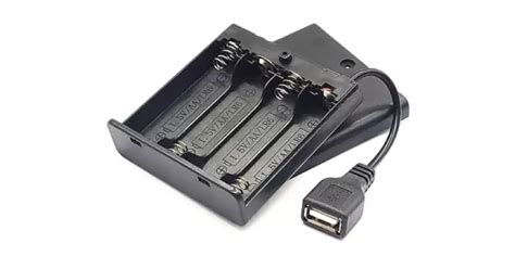 4xaa Supports De Piles Avec Port Dalimentation Usb
