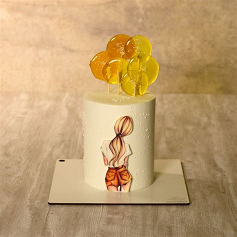 کیک دخترانه نوجوان آبنباتی