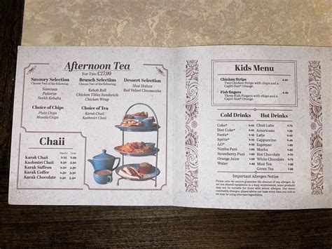 Menu At Mi Chaii Restaurant Blackburn