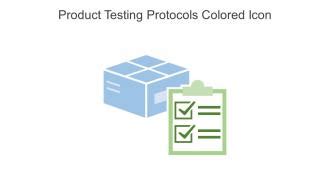 Product Testing Protocols Colored Icon In Powerpoint Pptx Png And Editable Eps Format PPT Sample