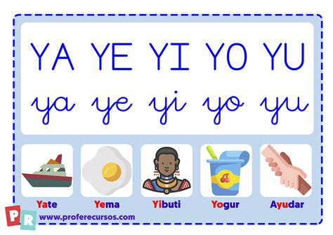 Palabras Con Ya Ye Yi Yo Yu Una Guía Didáctica Para Niños Encanto