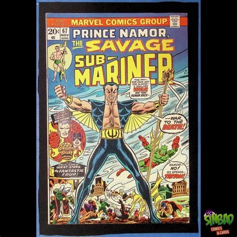 Sub Mariner Vol 1 67a Debut Of Namors Winged Costume Comic Books