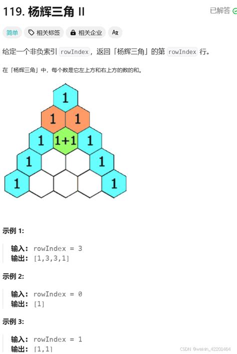 杨辉三角形 Csdn博客