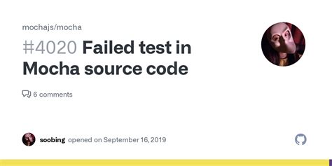 Failed Test In Mocha Source Code Issue Mochajs Mocha Github