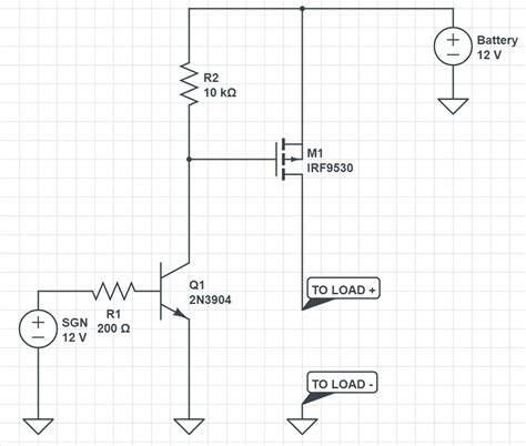 Transistors Troubleshoot Simple MOSFET Switching Circuit Automotive V A Electrical