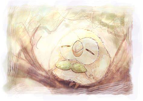 Rowlet Pokemon Drawn By Neverland Danbooru