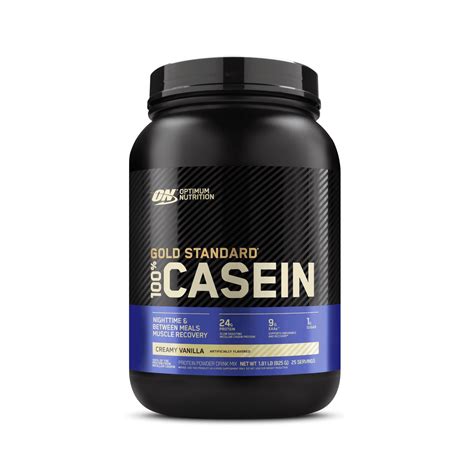Optimum Nutrition, Gold Standard 100% Casein Drink Mix, Creamy Vanilla ...