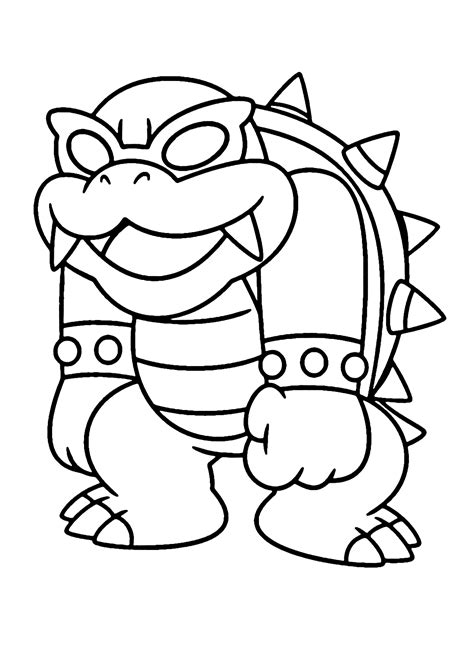 Larry Koopa Of Koopalings Coloring Pages Koopalings 60 Off