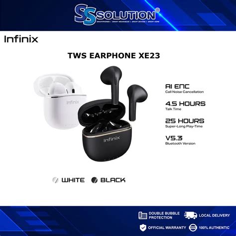 Infinix Tws Earphone Xe23 L Low Lantecy Game Mode L 13mm Powerful And