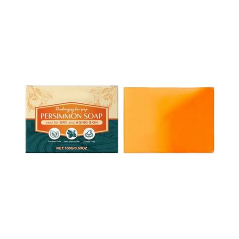 Persimmon Soap Bar For Body Odor Control Natural Deodorant Body Bar