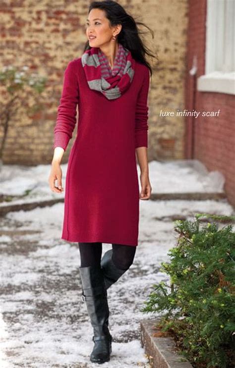 40 Amazing Winter Dresses Ideas With Boots Addicfashion