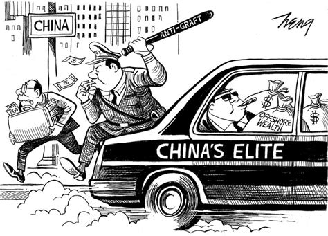 Cartoon Heng On Chinas Anti Corruption Drive The New York Times