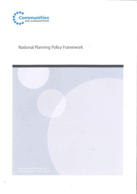 National Planning Policy Framework The Tf Blog