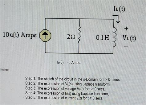 Solved Step The Sketch Of The Circuit In The S Domain For Chegg