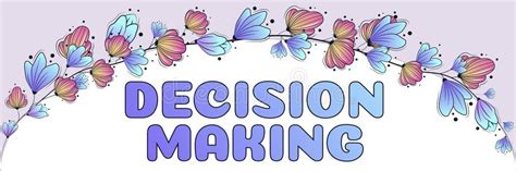 Conceptual Display Decision Making Business Showcase Process Of Making Decisions Especially