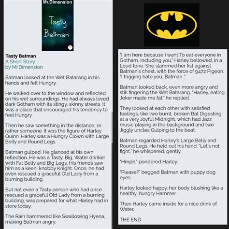 Tasty Batman An Ai Generated Vore Story By Mrdimension On Deviantart