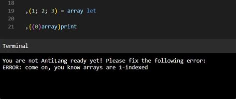Darshan Rander On Linkedin Arrays In Antilang Now Start From 1 Index🙂 First Request From The