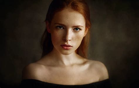Wallpaper Look Girl Portrait Red Redhead George Chernyadev Georgy