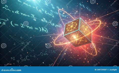Mysterious Glowing Cube Floating Among Mathematical Formulas And Diagrams Stock Image Image Of Mysterious Glowing Cube Floating Among Mathematical Formulas And Diagrams Stock Image Image Of