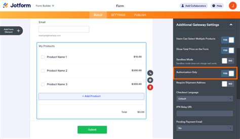 How To Collect Payment Information Without Charging With Jotform